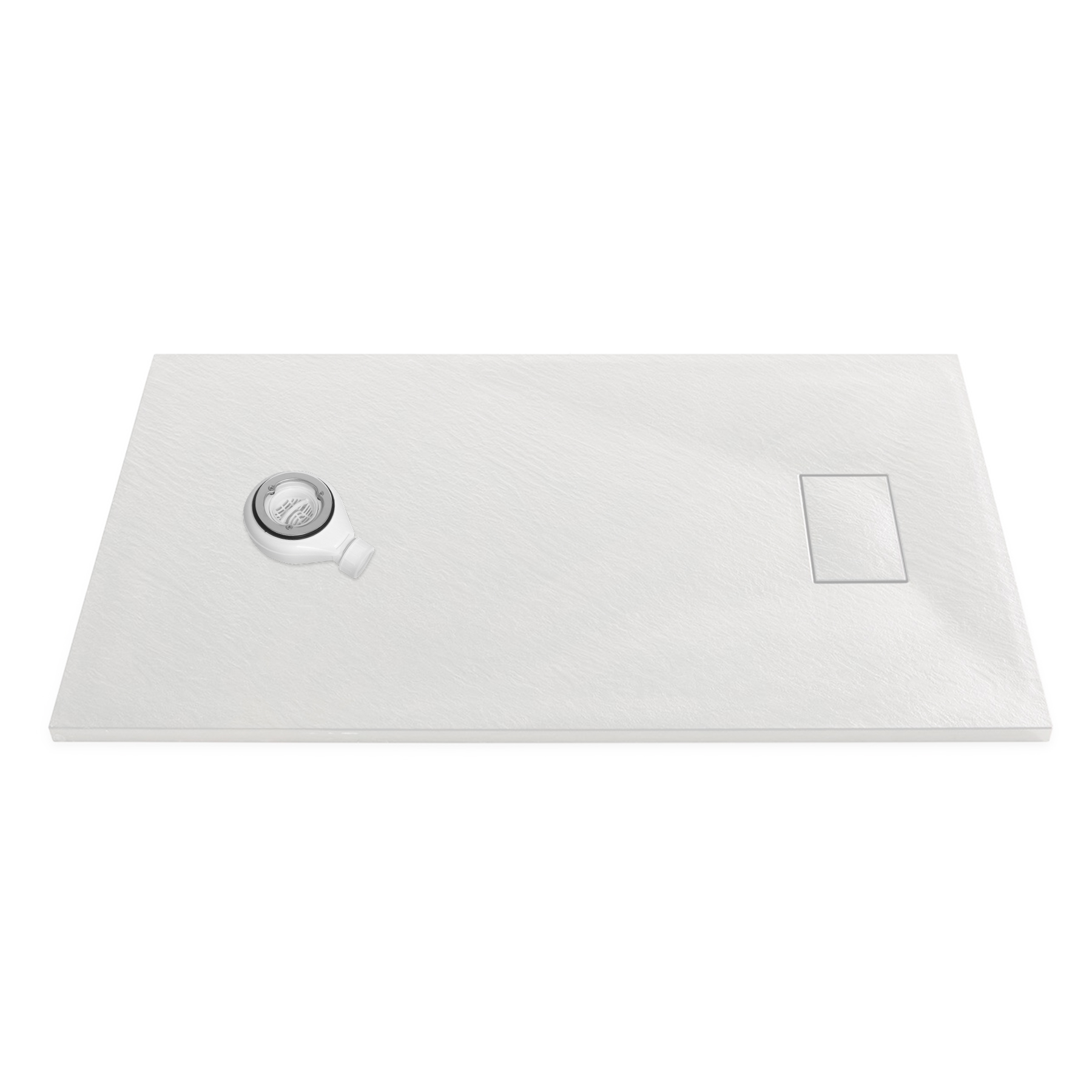 Thermopanel SMC Slate Effect Shower Tray - White - The Wetroom Store
