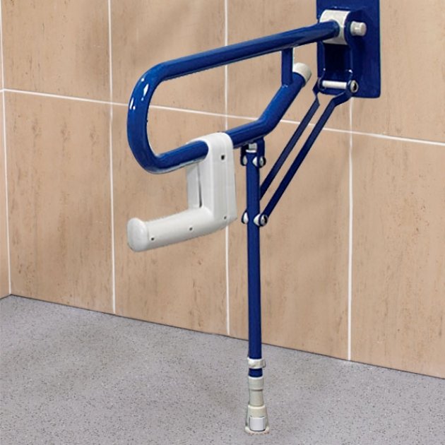 AKW 1800 Series - Blue Folding Grab Rail ( 765mm Length)