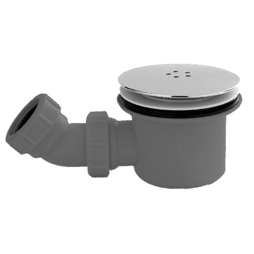 Premium 90mm High Flow Shower Waste With Chrome Cover - The Wetroom Store