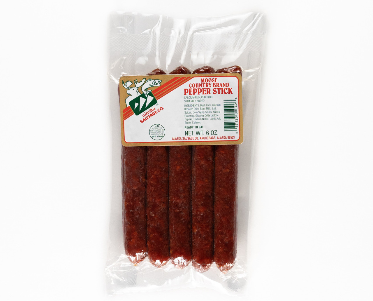 Moose Country Brand Pepper Sticks at Alaska Sausage