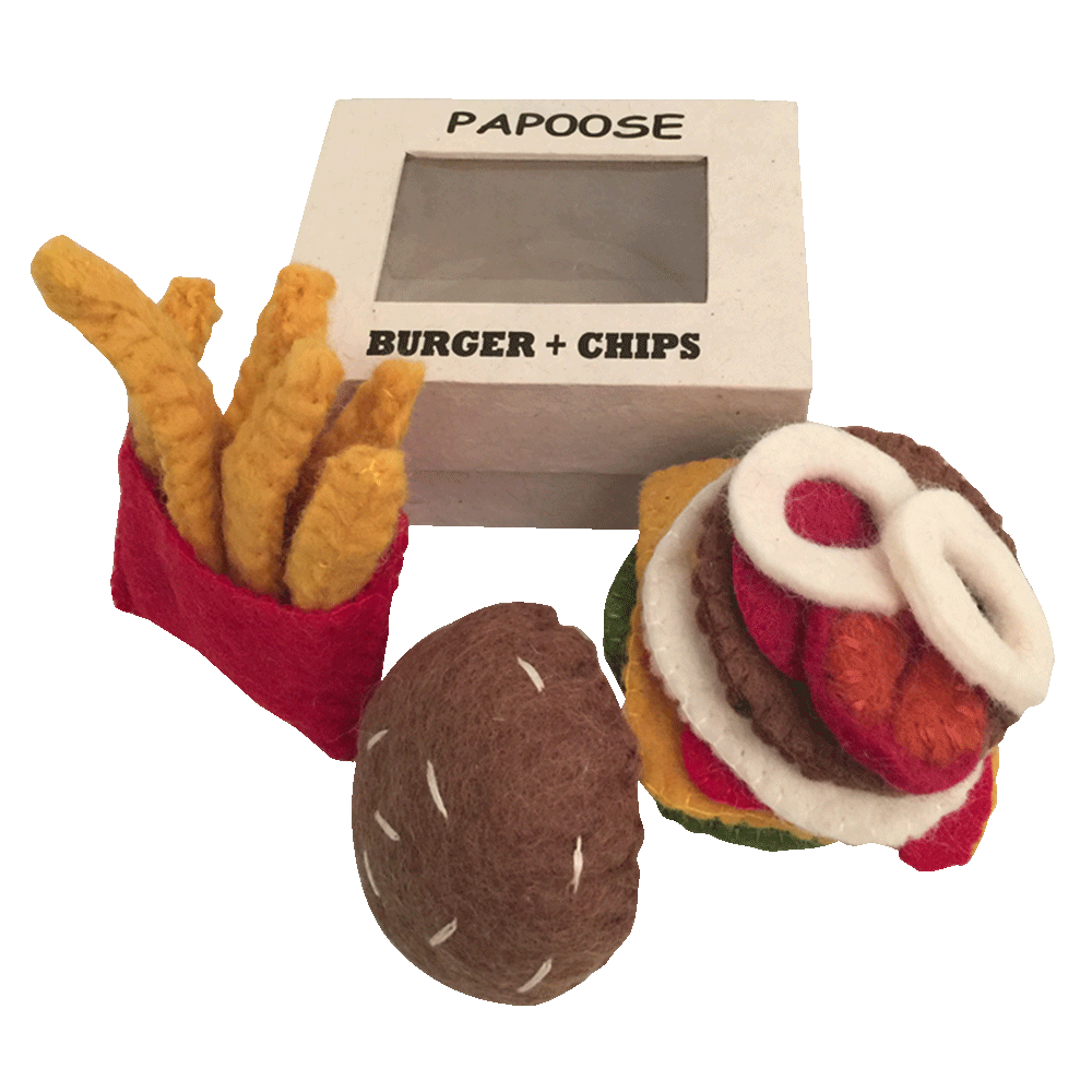 Burger and Chips - Papoose Toys Pte Ltd