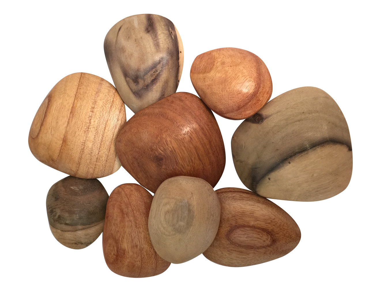 Wood Pebbles/9pc - Papoose Toys Pte Ltd