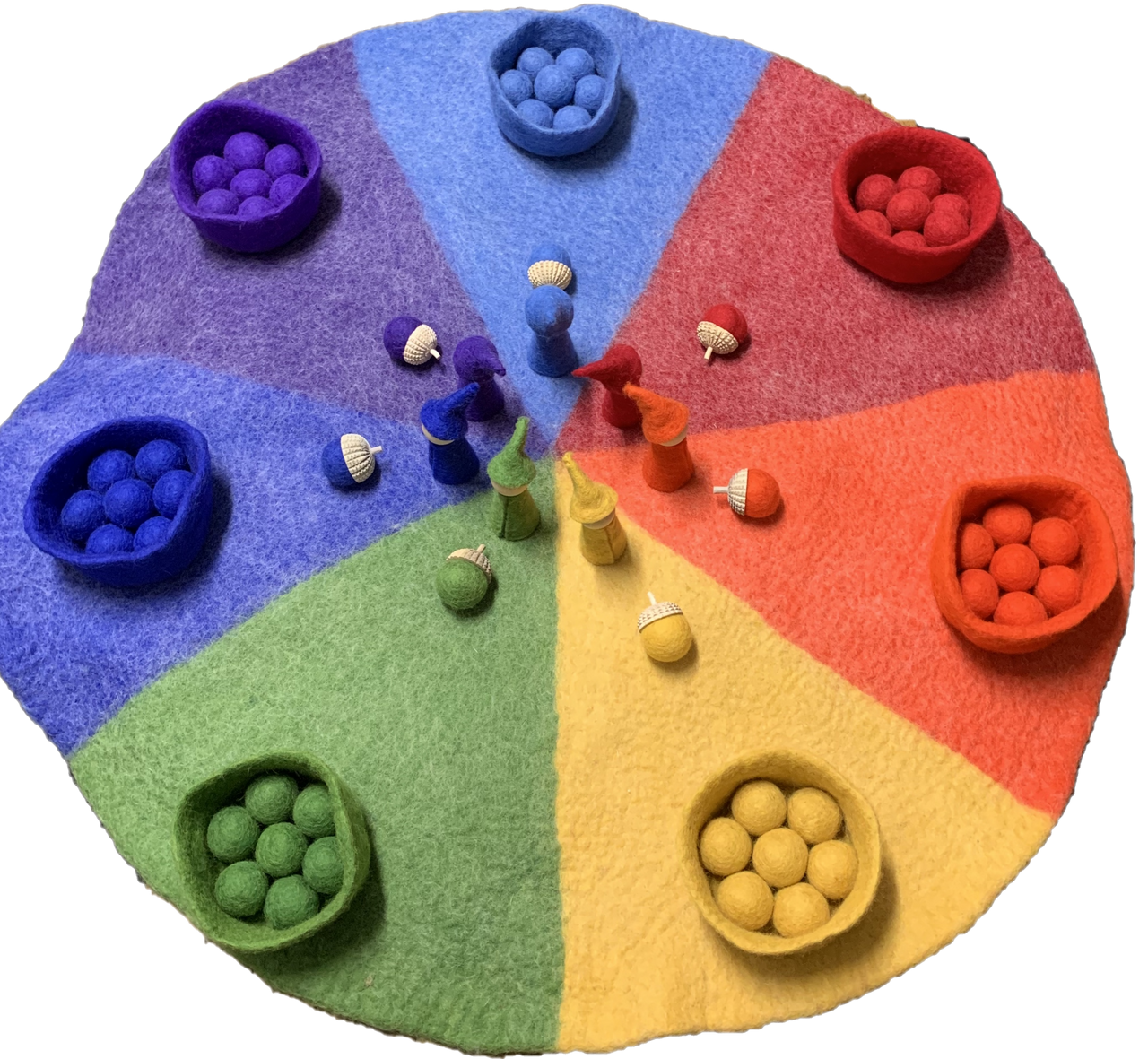 90cm Rainbow Mat - Papoose Toys Pte Ltd