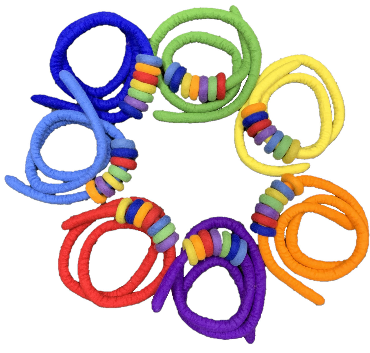 Felt Rope and Doughnuts Full Set - Papoose Toys Pte Ltd