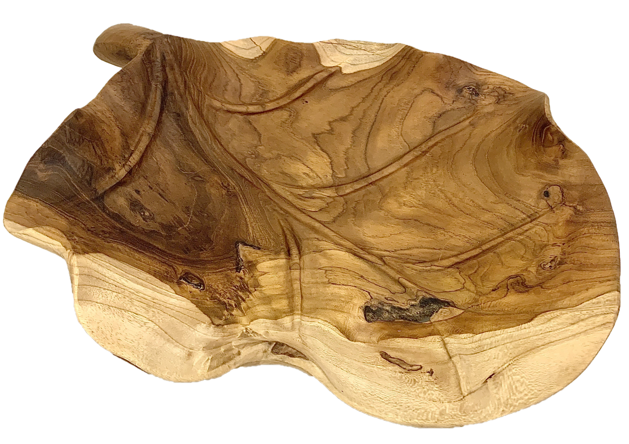 Large Leaf Bowl Round - Papoose Toys Pte Ltd