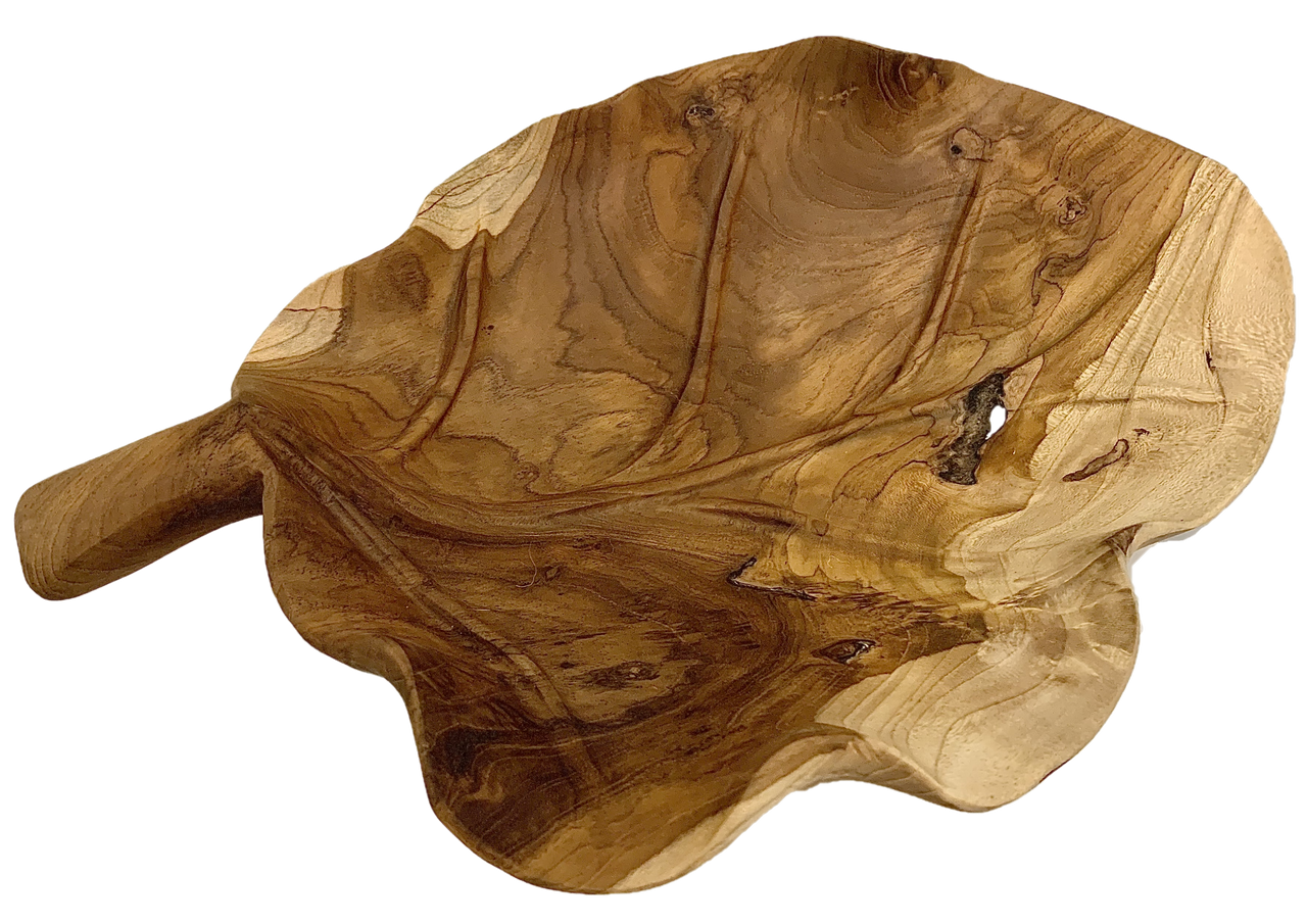 Large Leaf Bowl Round - Papoose Toys Pte Ltd