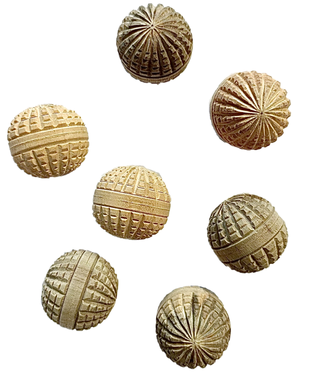 Mini WW Acorn Balls/6pc - Papoose Toys Pte Ltd