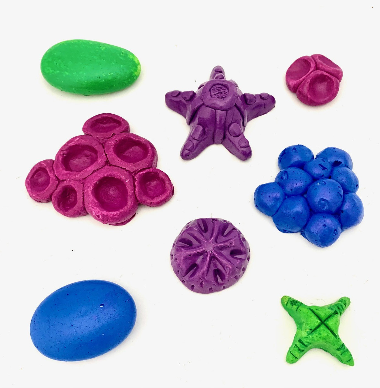 Paper Mache Sea Shapes Cool/8pc - Papoose Toys Pte Ltd