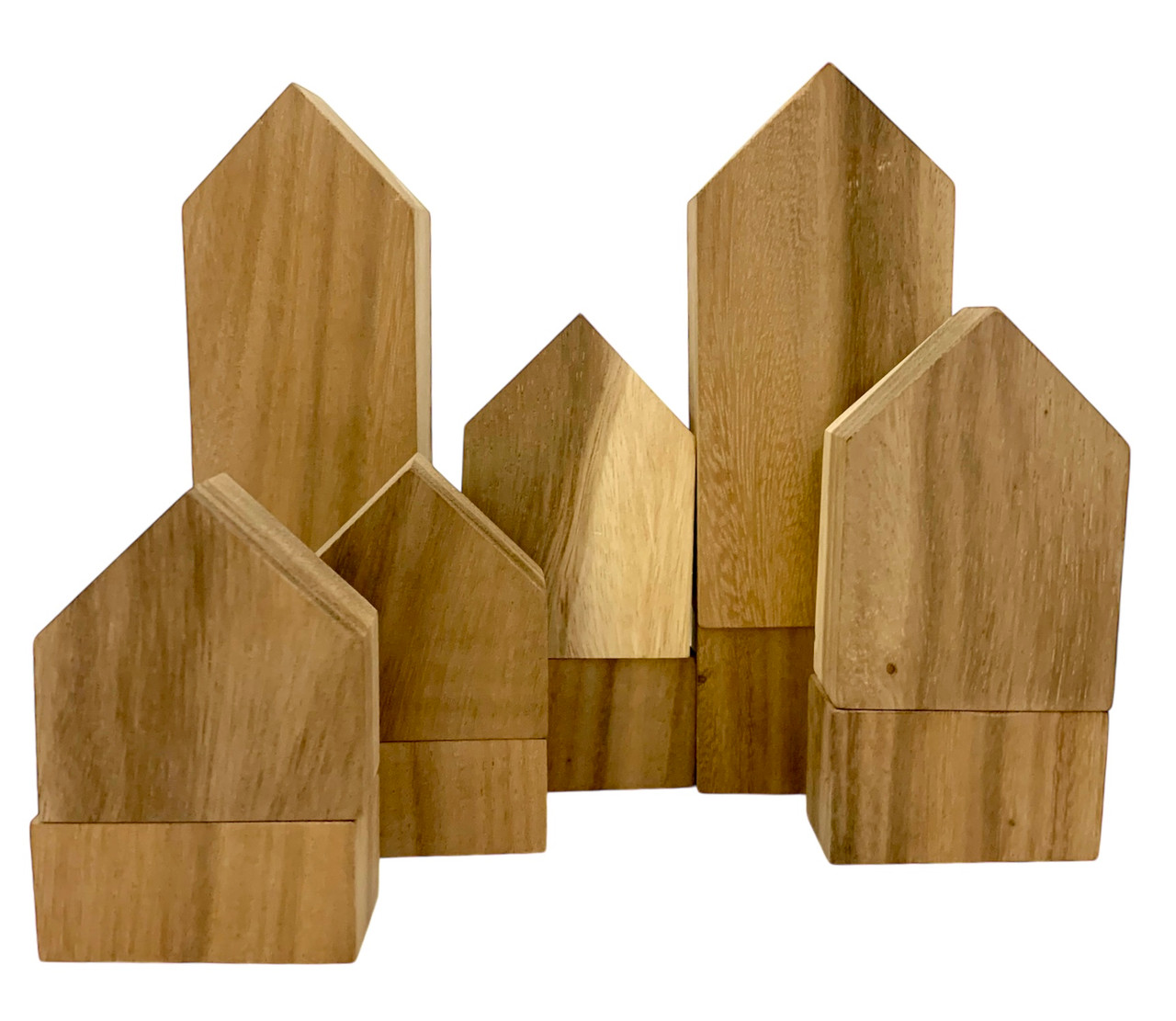 Natural House Blocks/12pc