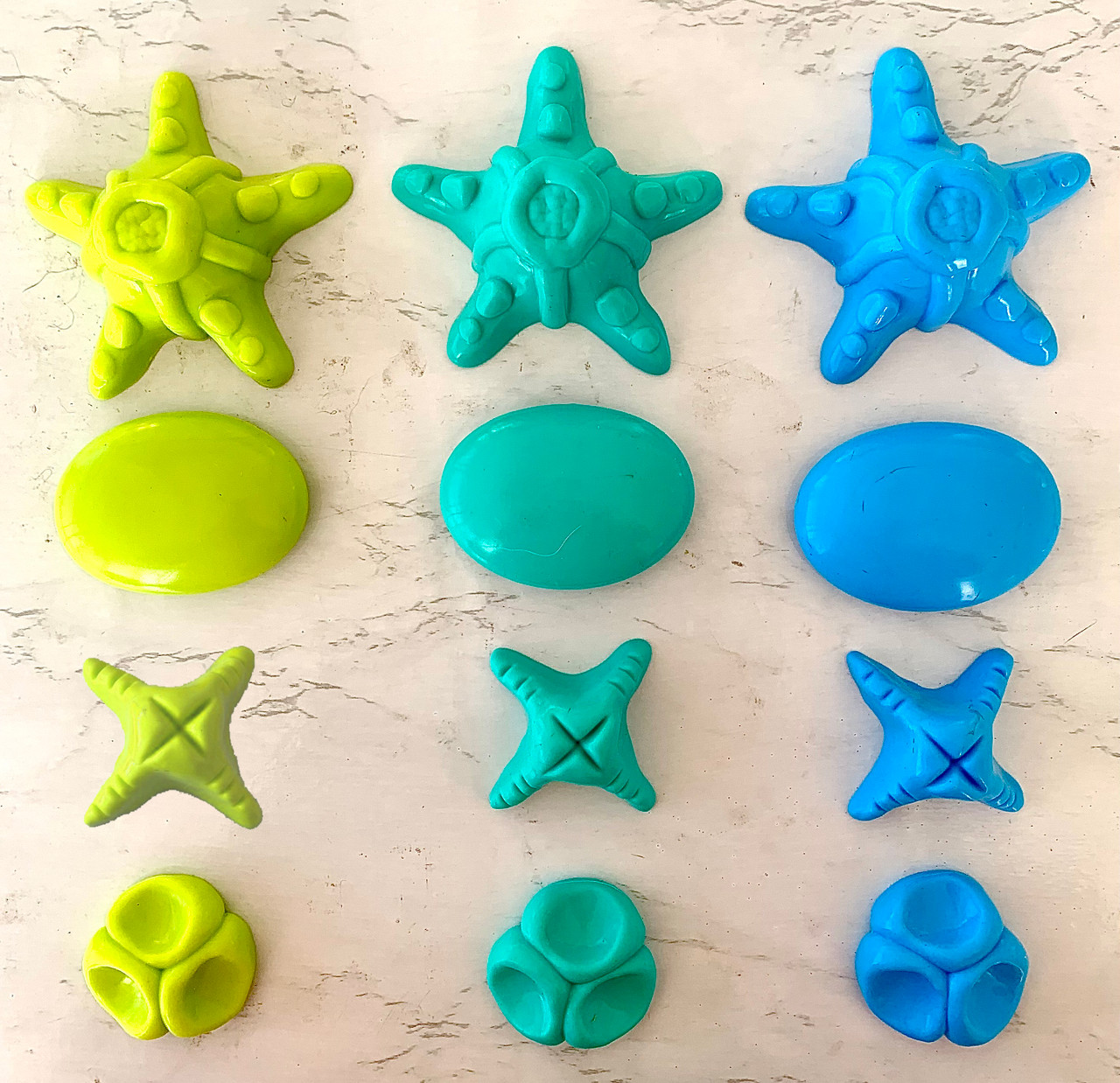 Silicone Sea Sensory Shapes/12pc