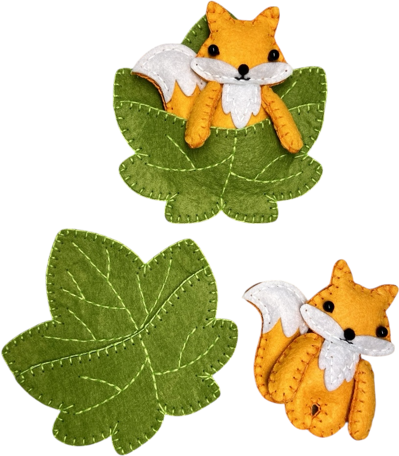 DIY Fox Leaf/4 sets - Papoose Toys Pte Ltd