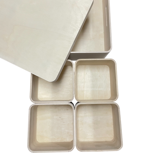 Boxed set 4 internal boxes/6pc - Papoose Toys Pte Ltd