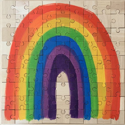Bright Rainbow Puzzle/81pc - Papoose Toys Pte Ltd