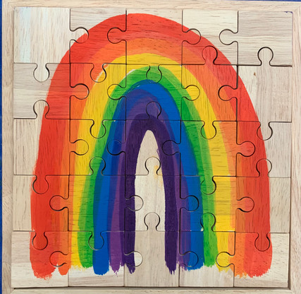 Bright Rainbow Puzzle/25pc - Papoose Toys Pte Ltd