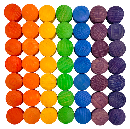 Mini Rainbow Convex/49pc - Papoose Toys Pte Ltd