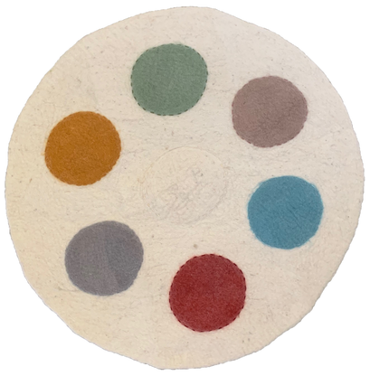 Circles Mat 70cm Earth - Papoose Toys Pte Ltd