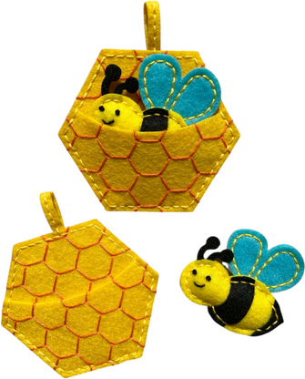 DIY Bee Hive/4 sets - Papoose Toys Pte Ltd