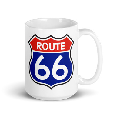 Route 66 Red White & Blue Mug - Klassic Way