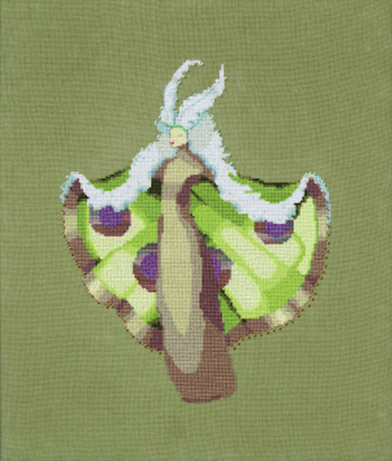 Nora Corbett The Dark Forest - Miss Furry Moth - CrossStitchWorld