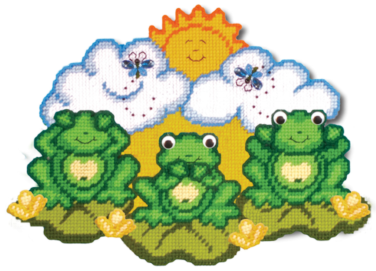 Design Works - Frog Trio - CrossStitchWorld