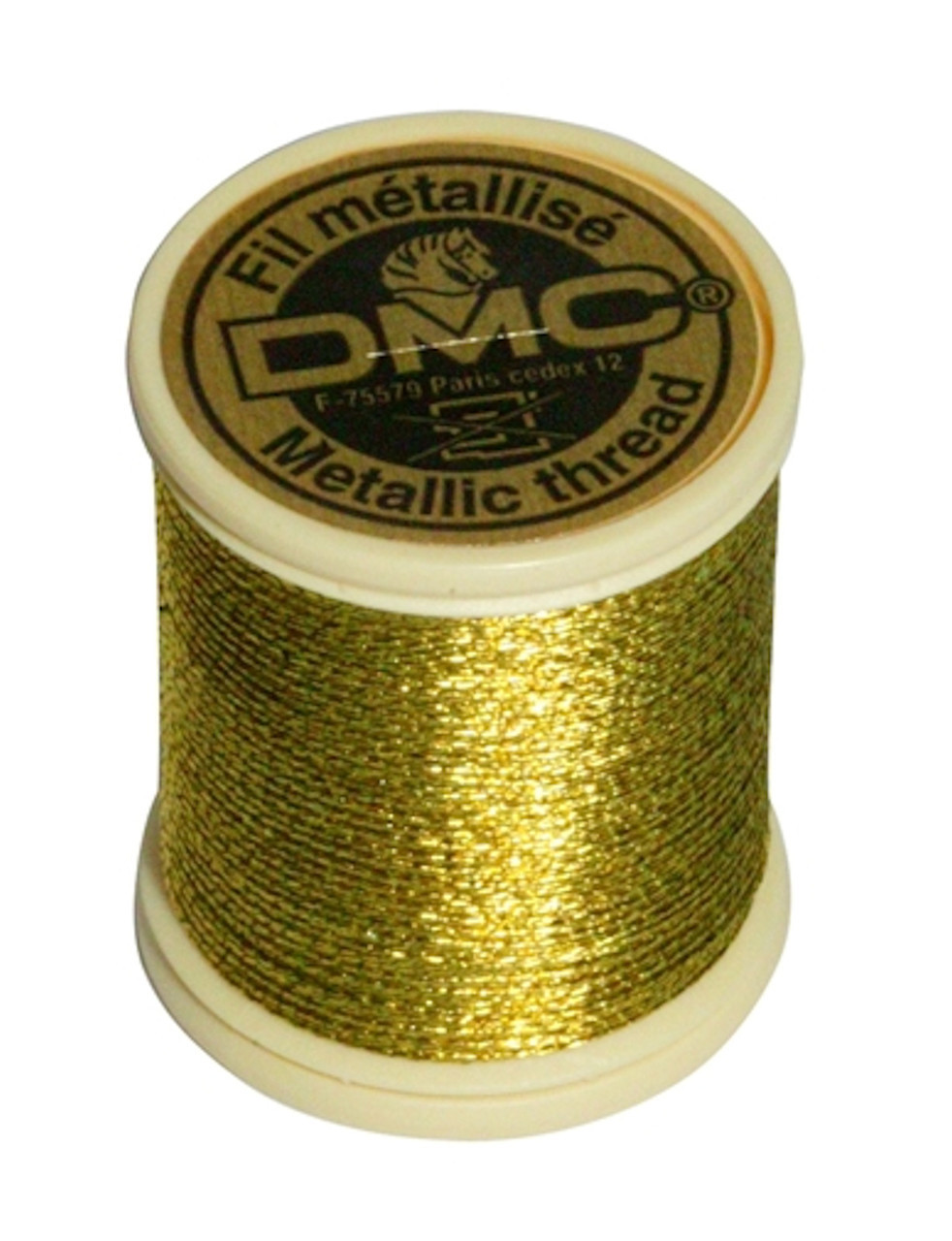 DMC 43 7 Yard Spool Of Gold Metallic Embroidery Thread CrossStitchWorld dmc-43-7-yard-spool-of-gold-metallic-embroidery-thread-crossstitchworld