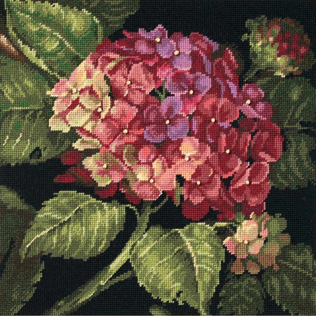 Cross Stitch Fiber Arts Embellished Hydrangea Cross Stitch Kit by ...