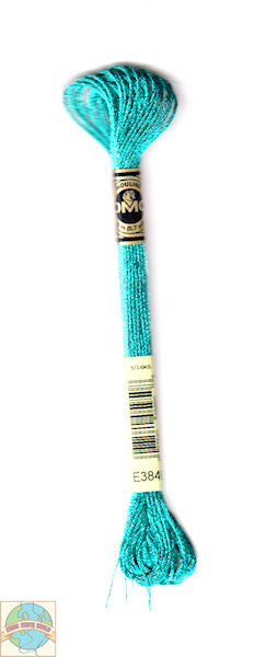 DMC Light Effects Floss - Aquamarine Blue #E3849 - CrossStitchWorld