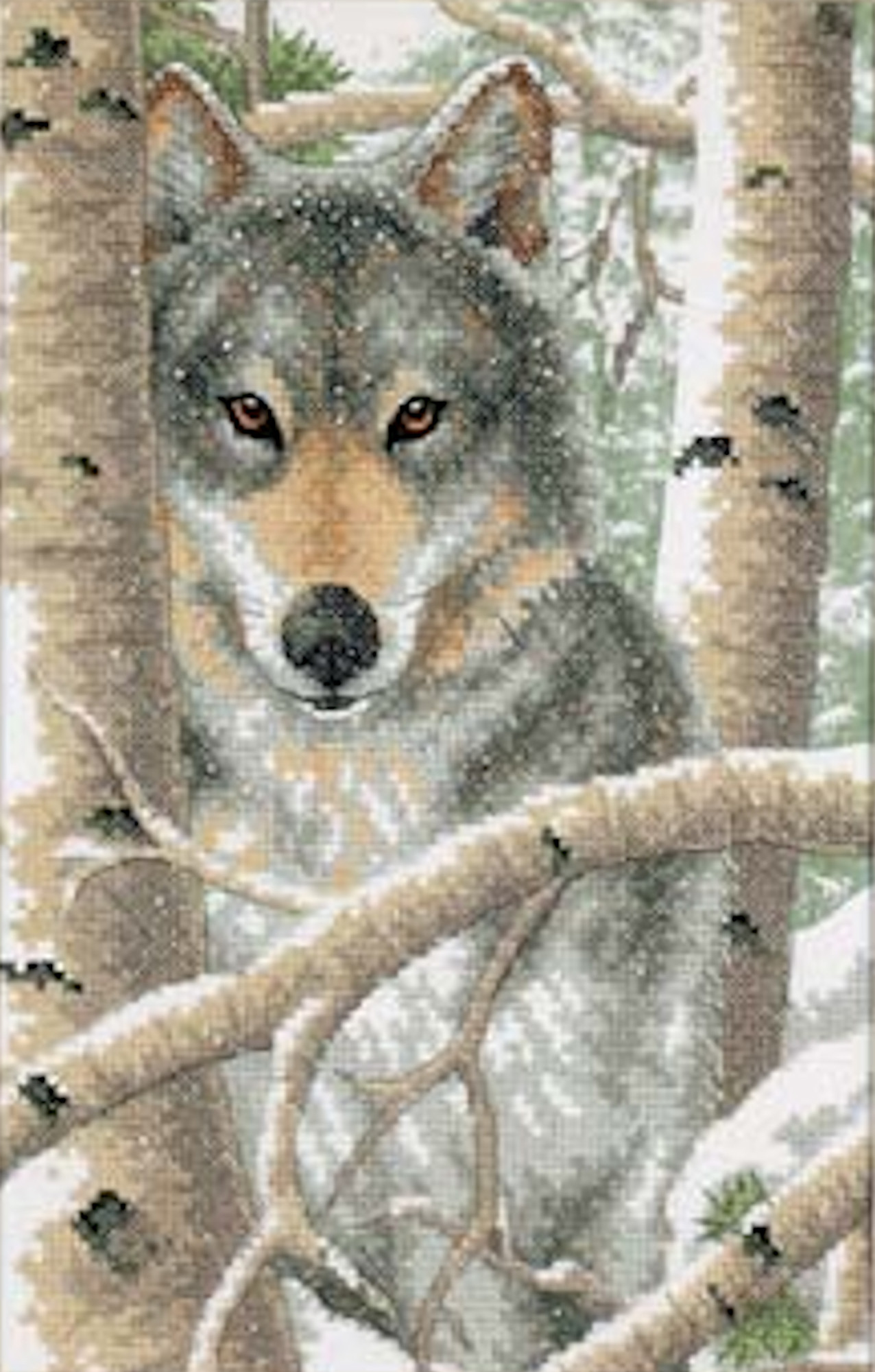 Dimensions - Wintry Wolf - CrossStitchWorld