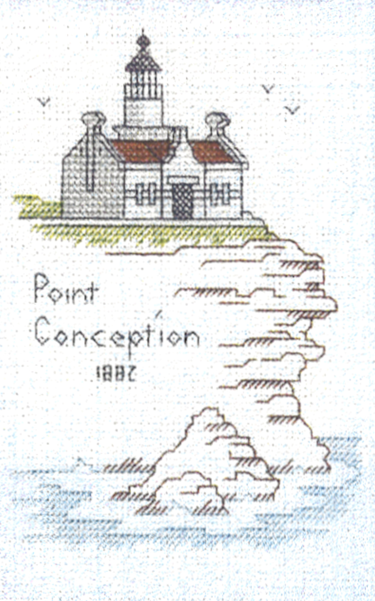 Hilite Designs - Point Conception Light, CA - CrossStitchWorld