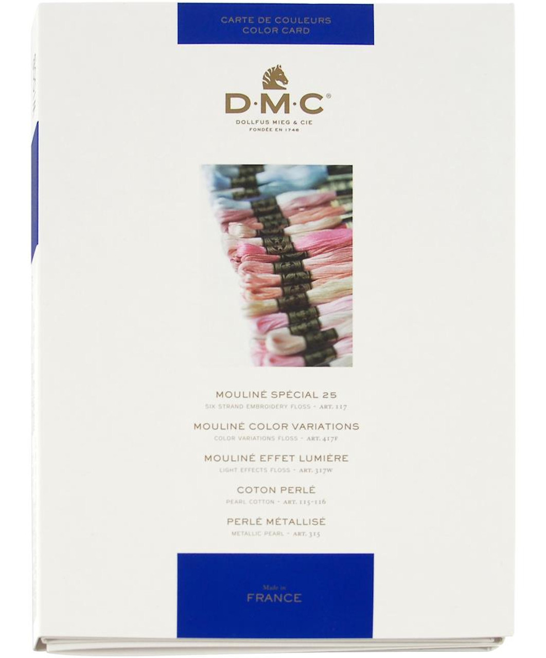 DMC - Floss Color Chart (With Real Floss Samples) - CrossStitchWorld