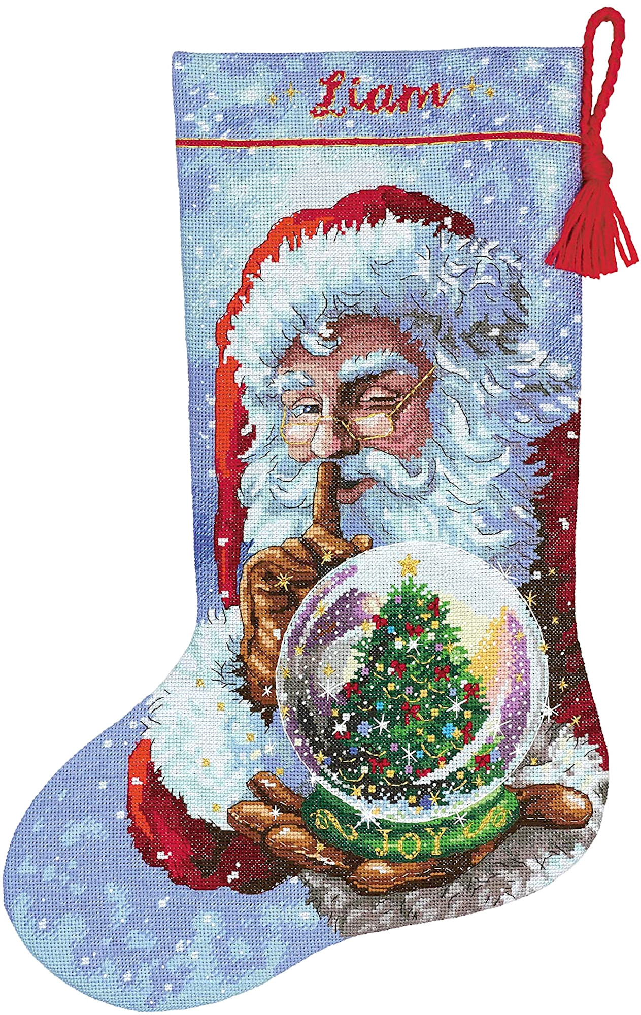 Dimensions Gold Collection - Santa's Snow Globe Stocking - CrossStitchWorld