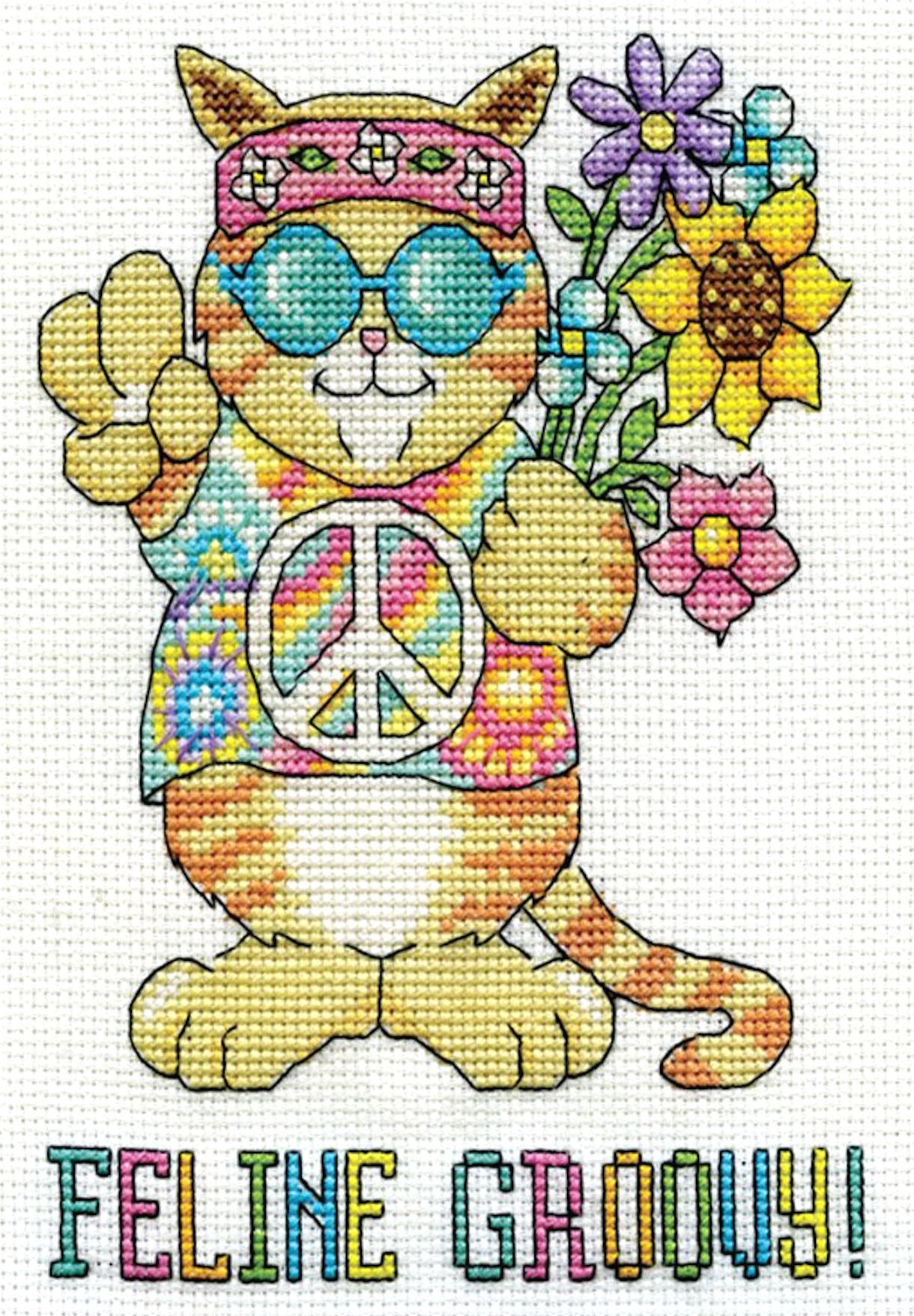 Design Works - Feline Groovy - CrossStitchWorld