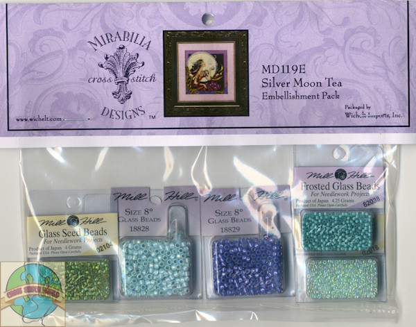 Mirabilia Embellishment Pack - Silver Moon Tea - CrossStitchWorld