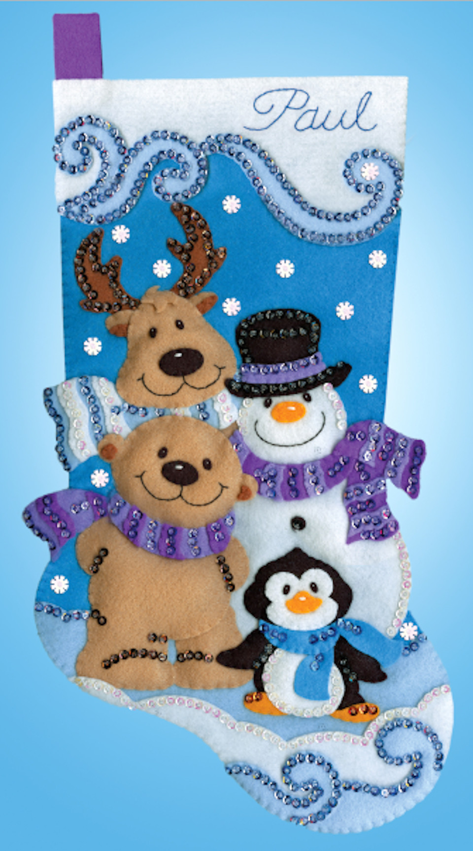 Design Works - Winter Friends Stocking - CrossStitchWorld