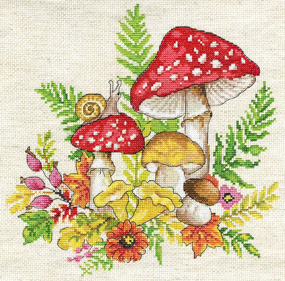 Design Works - Mushrooms - CrossStitchWorld