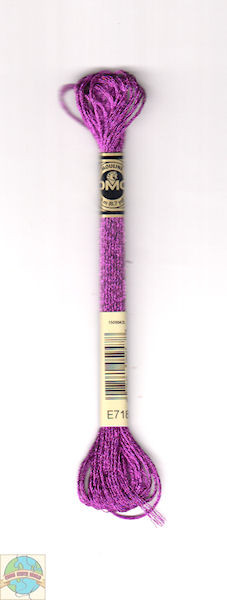 DMC Light Effects Floss - Pink Garnet #E718 - CrossStitchWorld