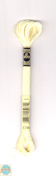 DMC Light Effects Floss - Cream #E746 - CrossStitchWorld