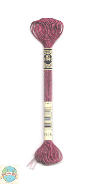 DMC Light Effects Floss - Rosewood #E3685 - CrossStitchWorld