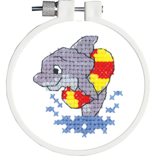 Kid Stitch - Dolphin Splashing - CrossStitchWorld