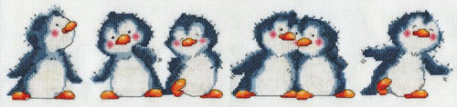 Design Works - Penguin Row - CrossStitchWorld
