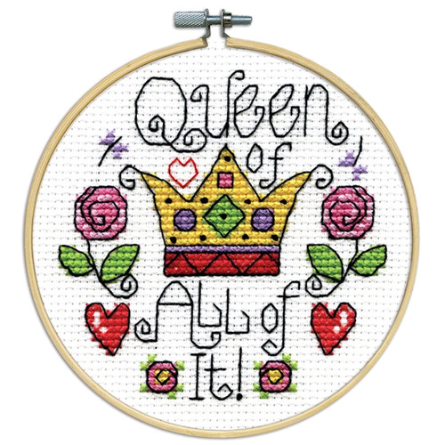 Design Works Hoopla - Queen w/4" Hoop - CrossStitchWorld