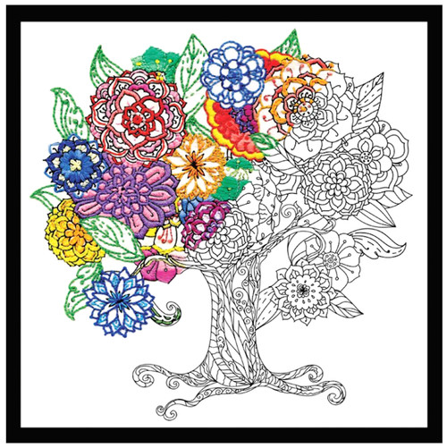 Design Works - Zenbroidery Tree - CrossStitchWorld