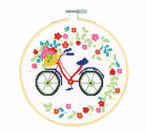 DMC - "Stitch Kit" Collection - Bicycle w/Hoop - CrossStitchWorld