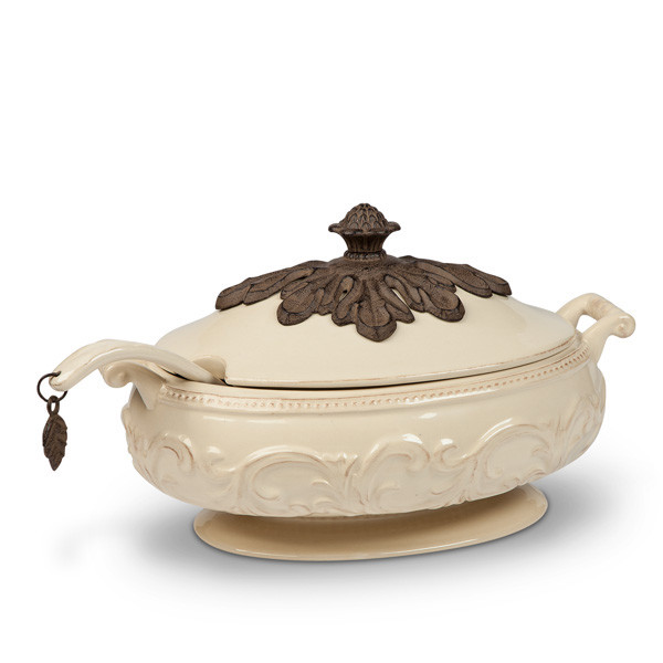 GG Collection Acanthus Collection Ceramic Tureen - GG Collection-The ...