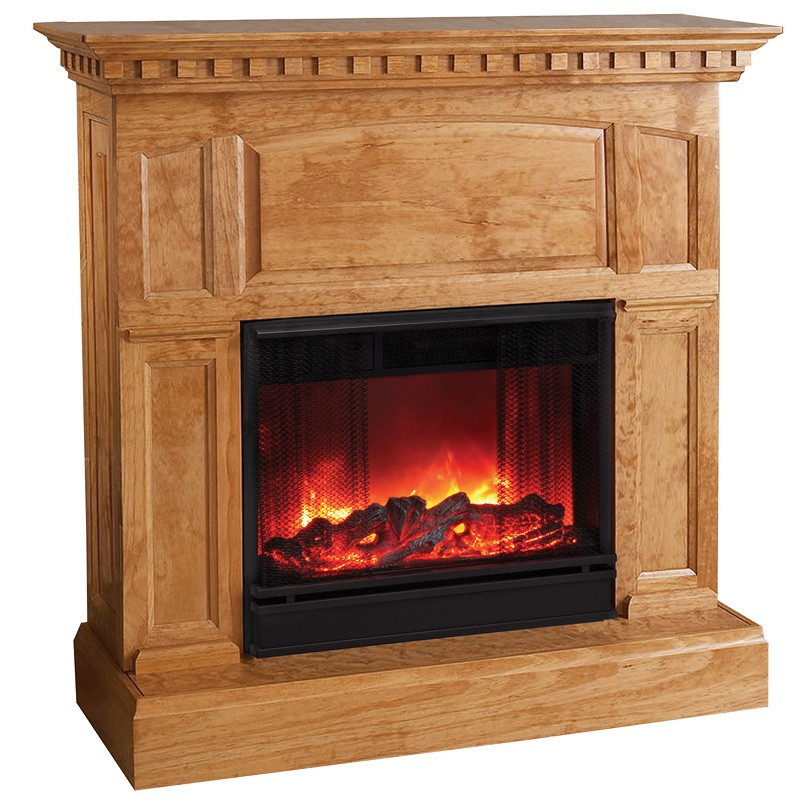 RealFlame Heritage Electric-Oak-Fireplace by Real Flame-The Lamp Stand