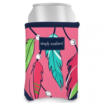 Simply Southern Feather Embellished Can Cooler by Simply Southern-The ...