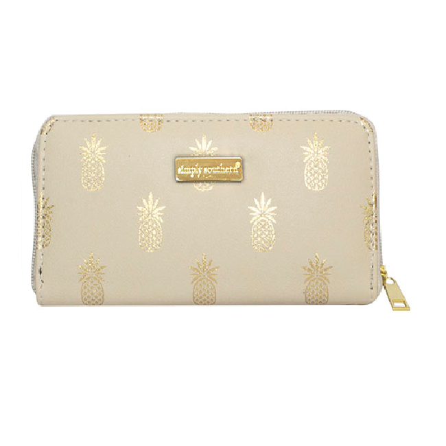 Simply Southern Gold Pineapple Printed Wallet by Simply Southern-The ...