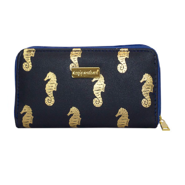 Simply Southern Gold Seahorse Printed Wallet by Simply Southern-The ...