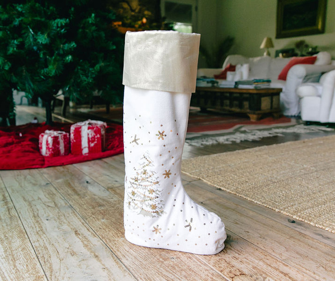 The Standing Stocking 30-Inch O' Shiny Tree Standing Stocking - The ...