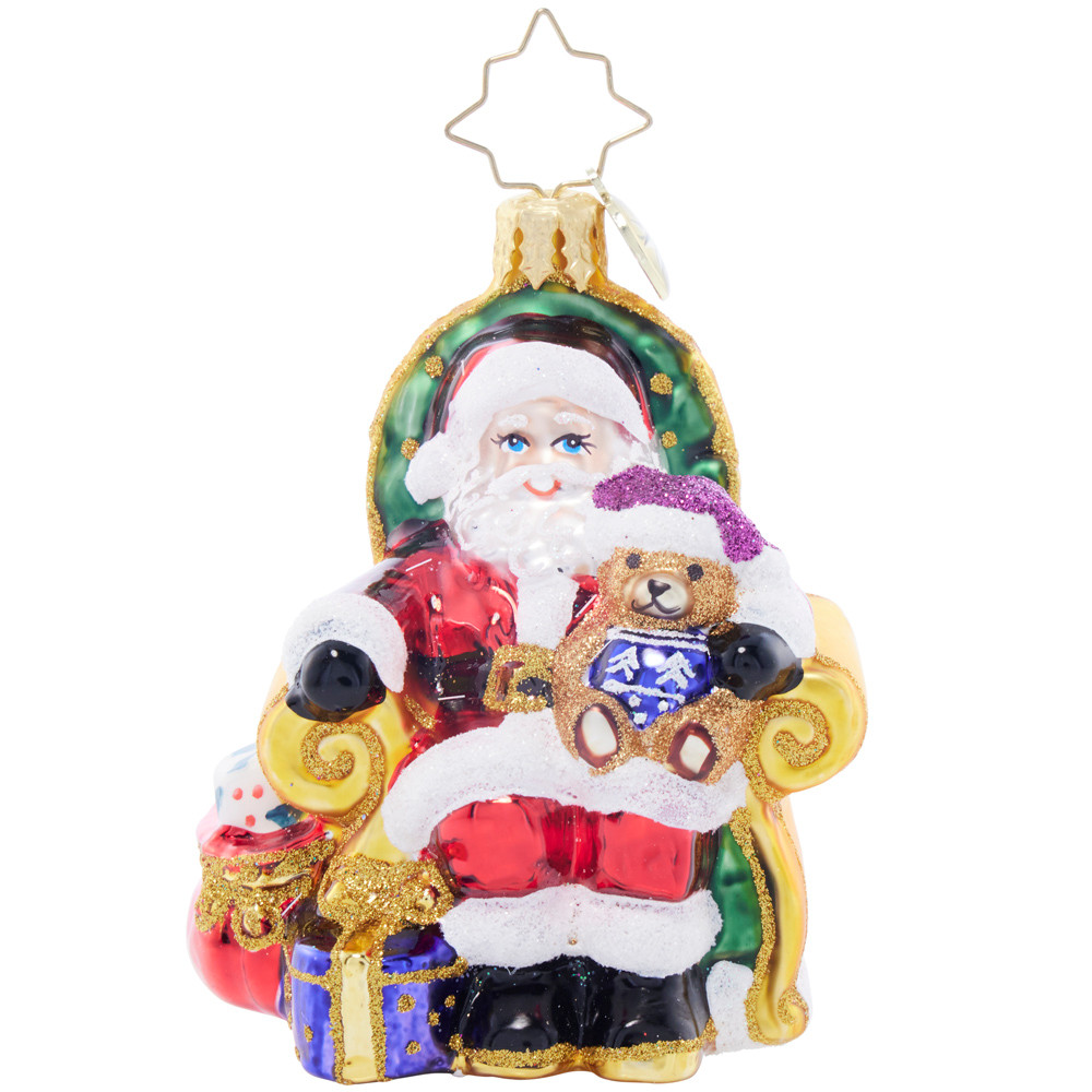 Christopher Radko Strike A Pose Santa Gem